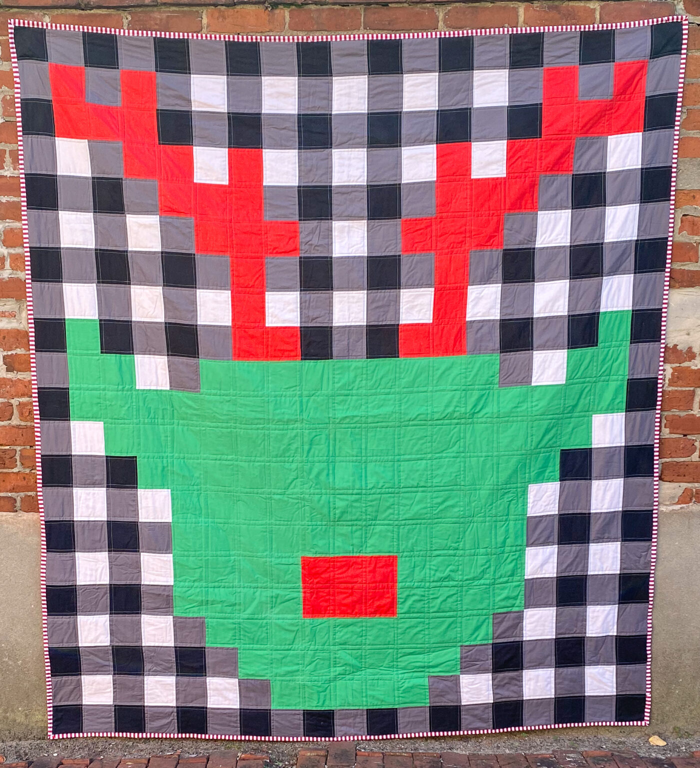 Gingham Rudolph Quilt Pattern | PDF Download - It's Only Fabric And Thread