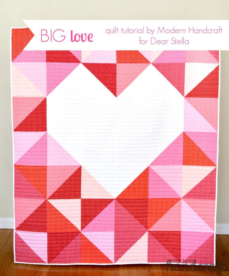 10 Free Heart Themed Quilt Patterns - It's Only Fabric And Thread