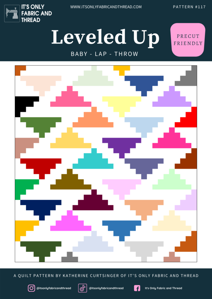 Leveled Up Modern Strip Quilt Pattern - It's Only Fabric And Thread