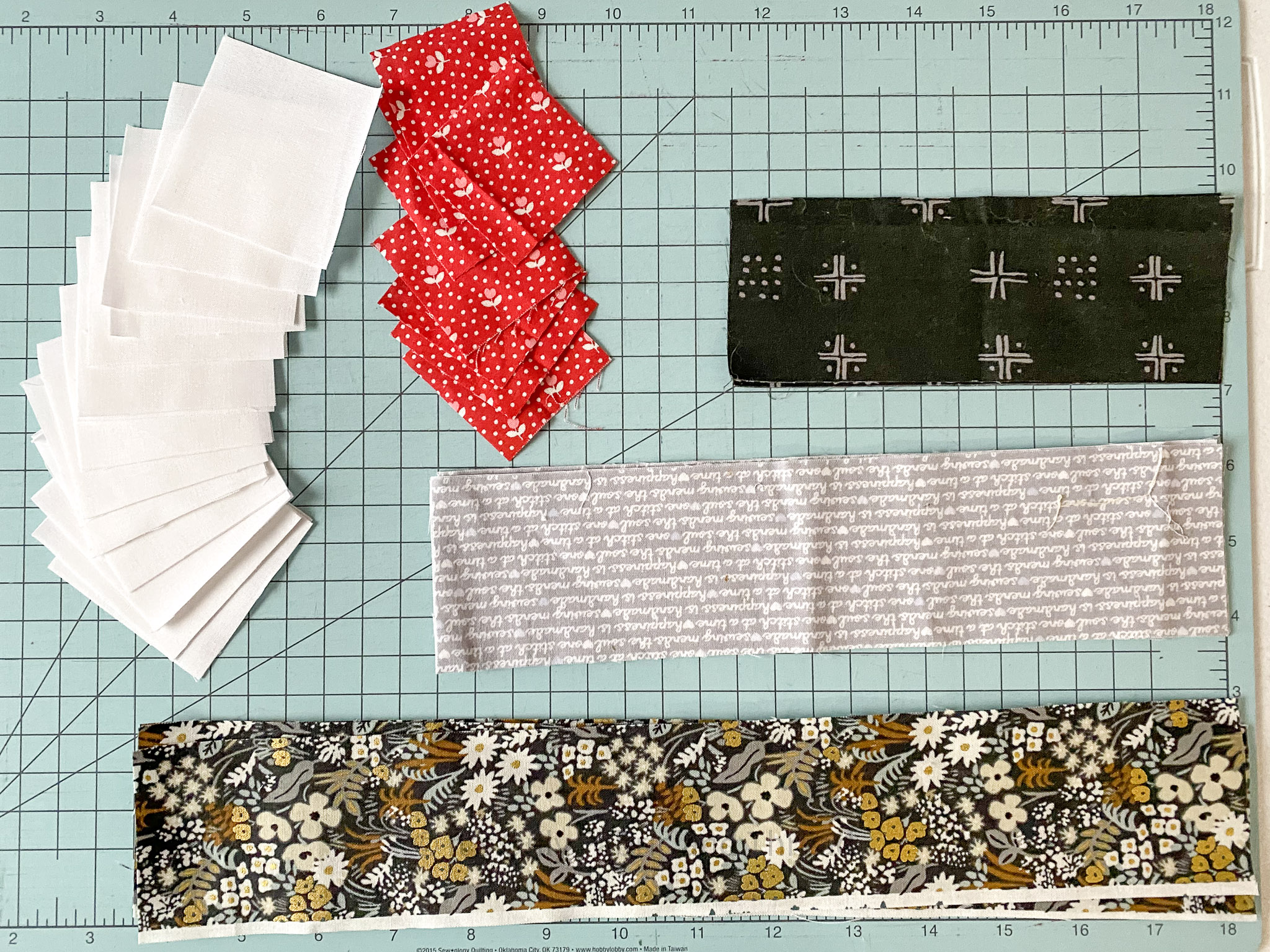 Modern Alabama Quilt Block Tutorial - It's Only Fabric And Thread