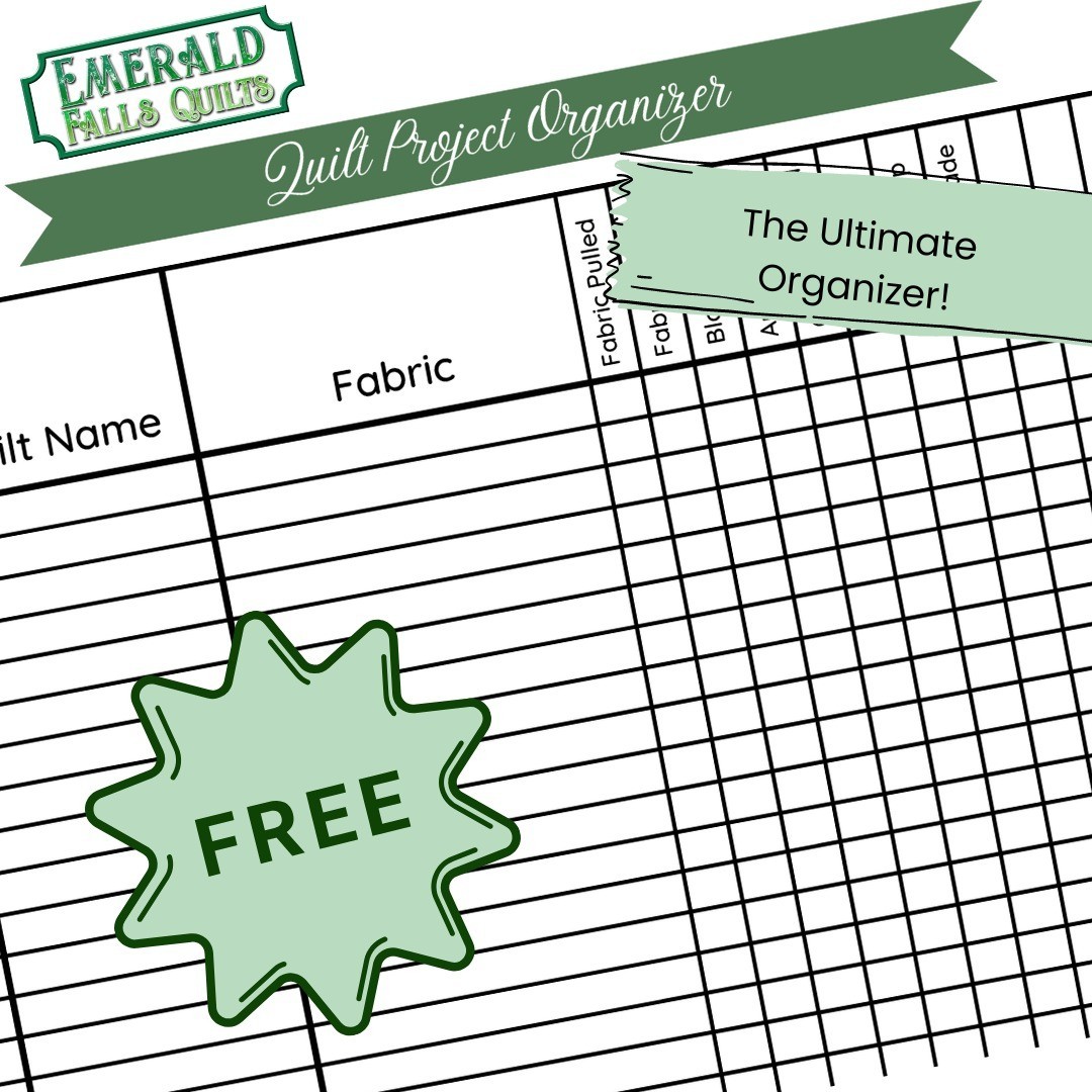 Free Printable Quilt Project Tracker and Organizers - It's Only Fabric ...