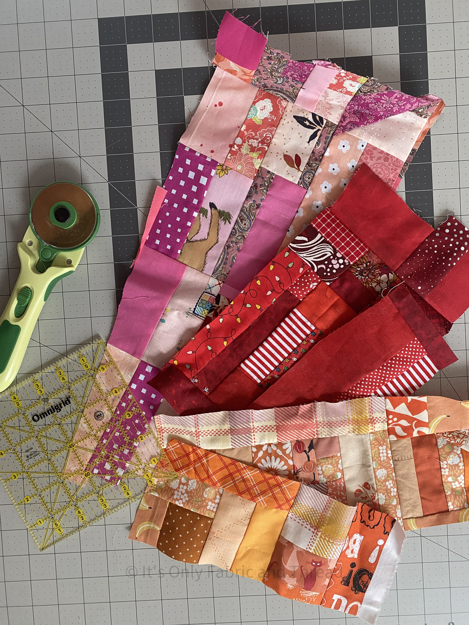 Sizes to Cut Quilting Scraps - It's Only Fabric And Thread